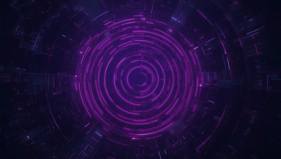 Neon Sci-fi HUD Loops & Wallpapers | Tech Pack - Etsy