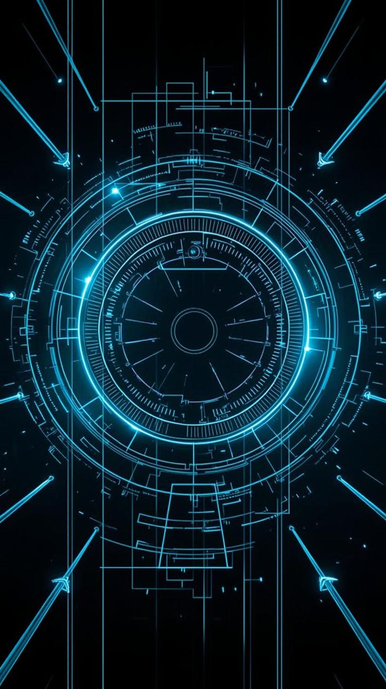 Sci-fi HUD Wallpapers & Animated Loops – Neon Tech, Vol. 1 (digital ...
