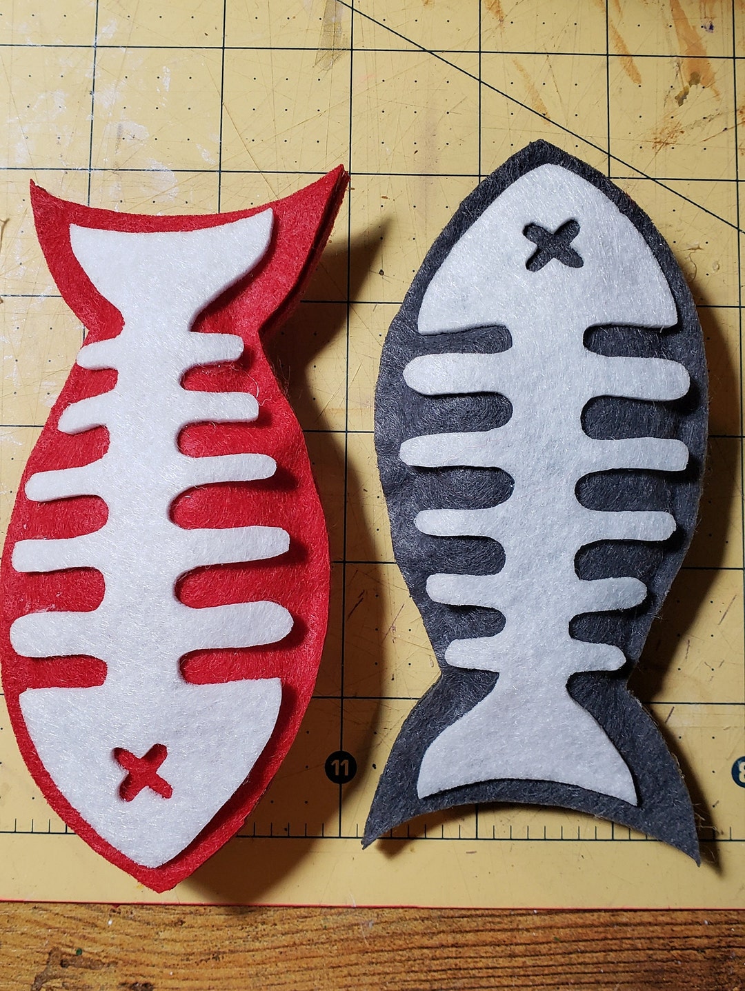 Felt Fish Cat Toys (set of 2) - Etsy