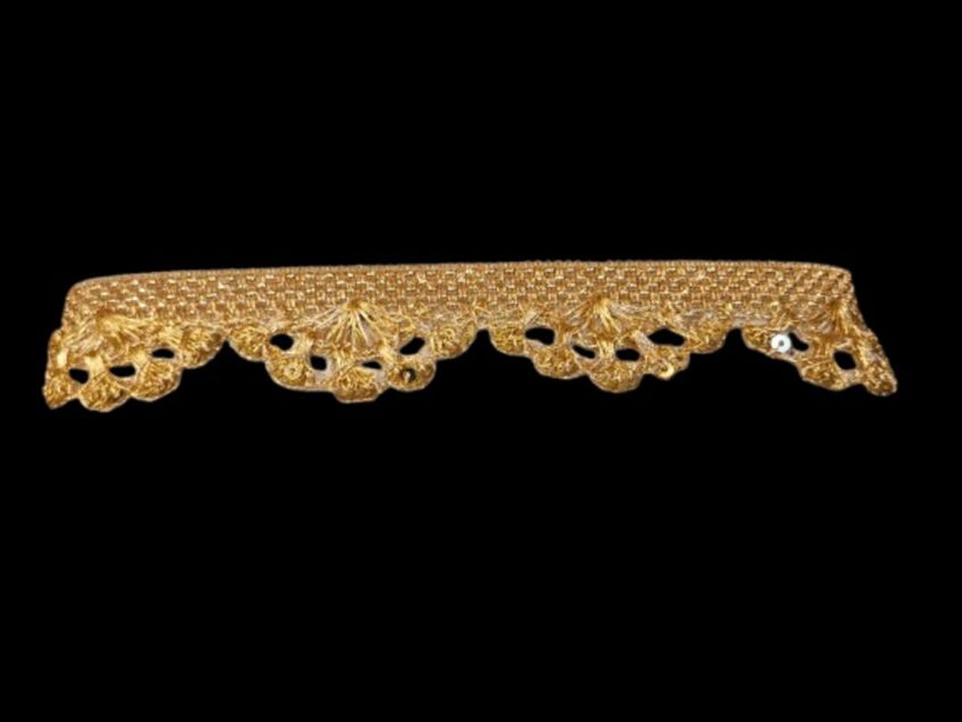 Rose Gold Sequin Embroidered Scalloped Border, Indian Style - Etsy