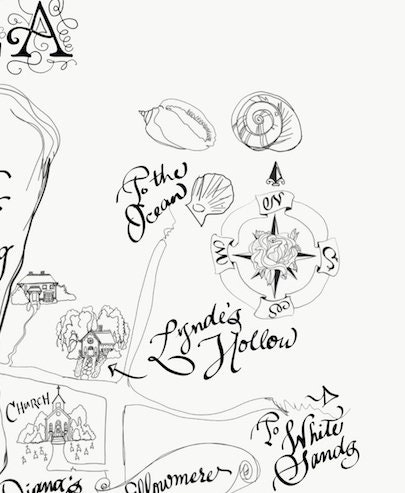 Anne of Green Gables Map: Hand-drawn Avonlea Illustration (digital ...