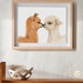Alpaca Kiss Wall Art Hugs and Kisses, Boho Animal Poster, Llama Happy ...