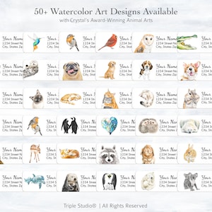 Beagle Dog Personalized Address Labels, 120 Pcs, Custom Stickers With ...