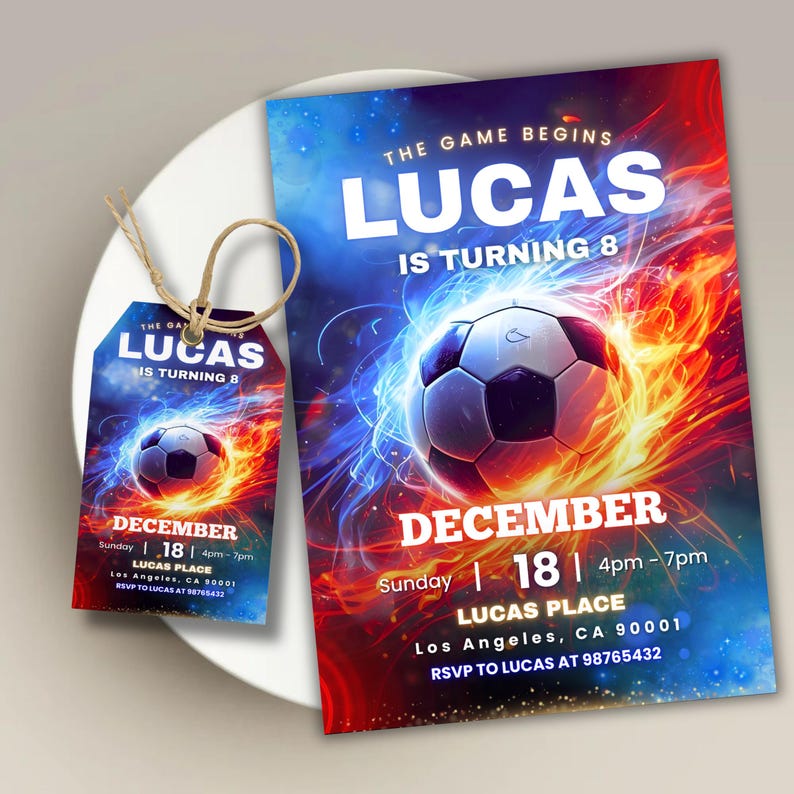 Editable Football Invitation, Football Birthday Party Invitation ...