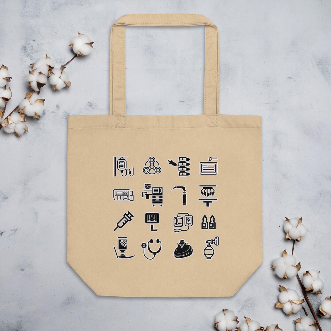 Anesthesiology Equipment Tote Bag – Operating Room Medical Illustration ...