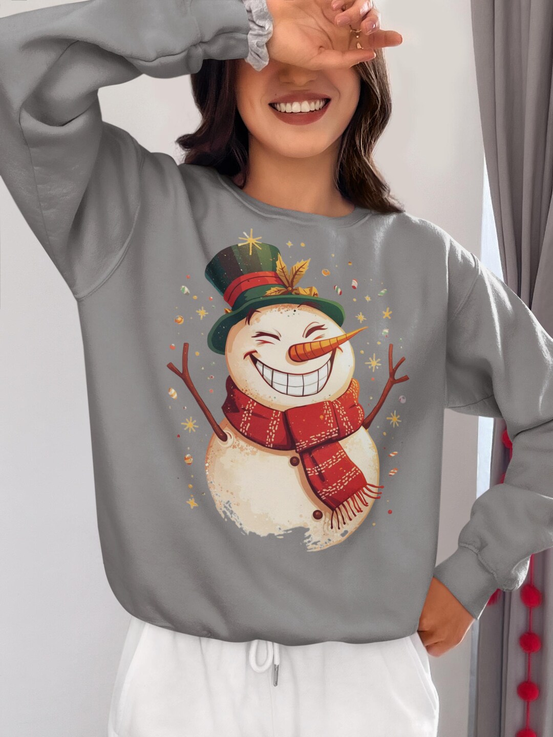 Funny Christmas Snowman PNG, Laughing Holiday Clipart - Etsy