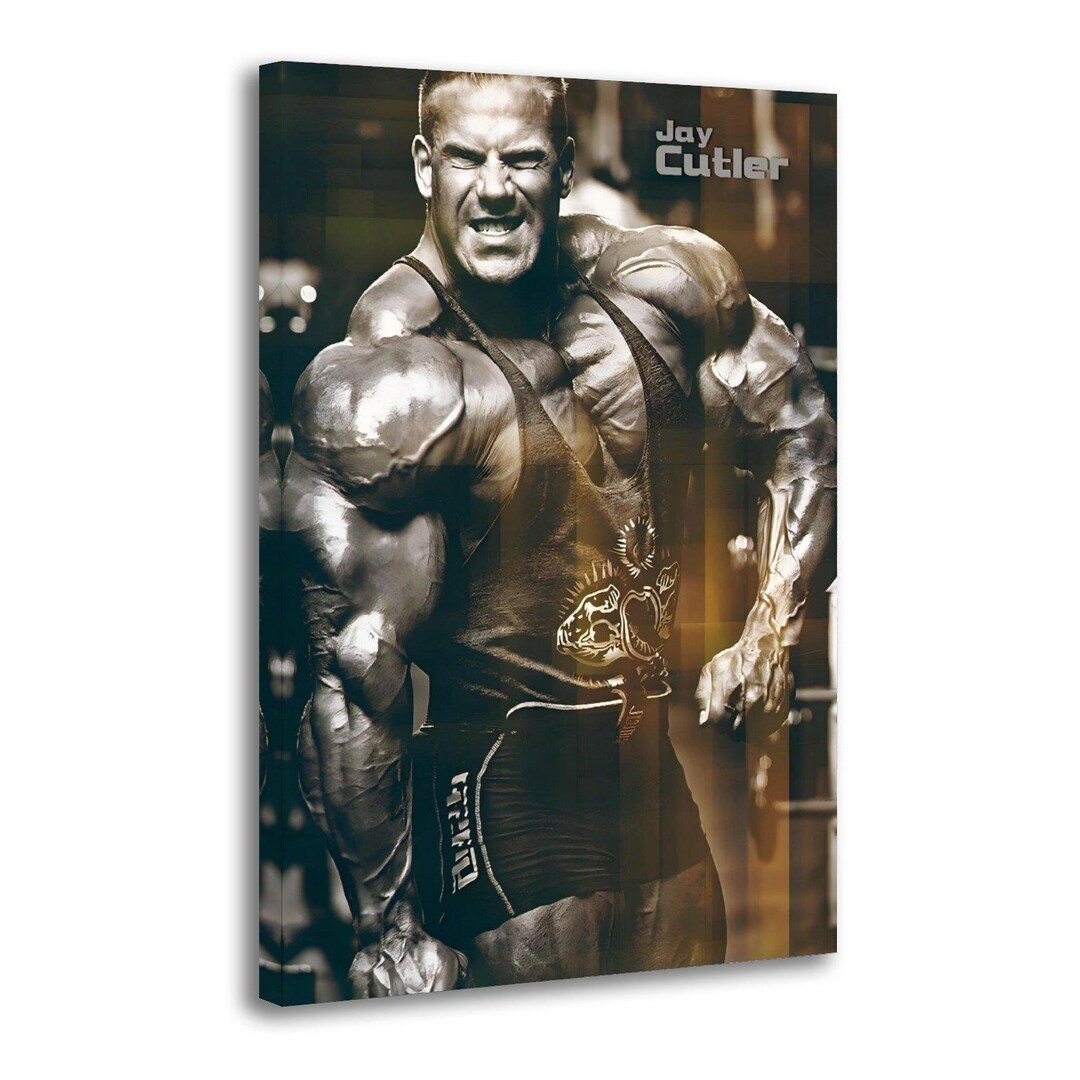 Bodybuilder Muscular Man Jay Cutler Canvas Art Print Poster Posters ...