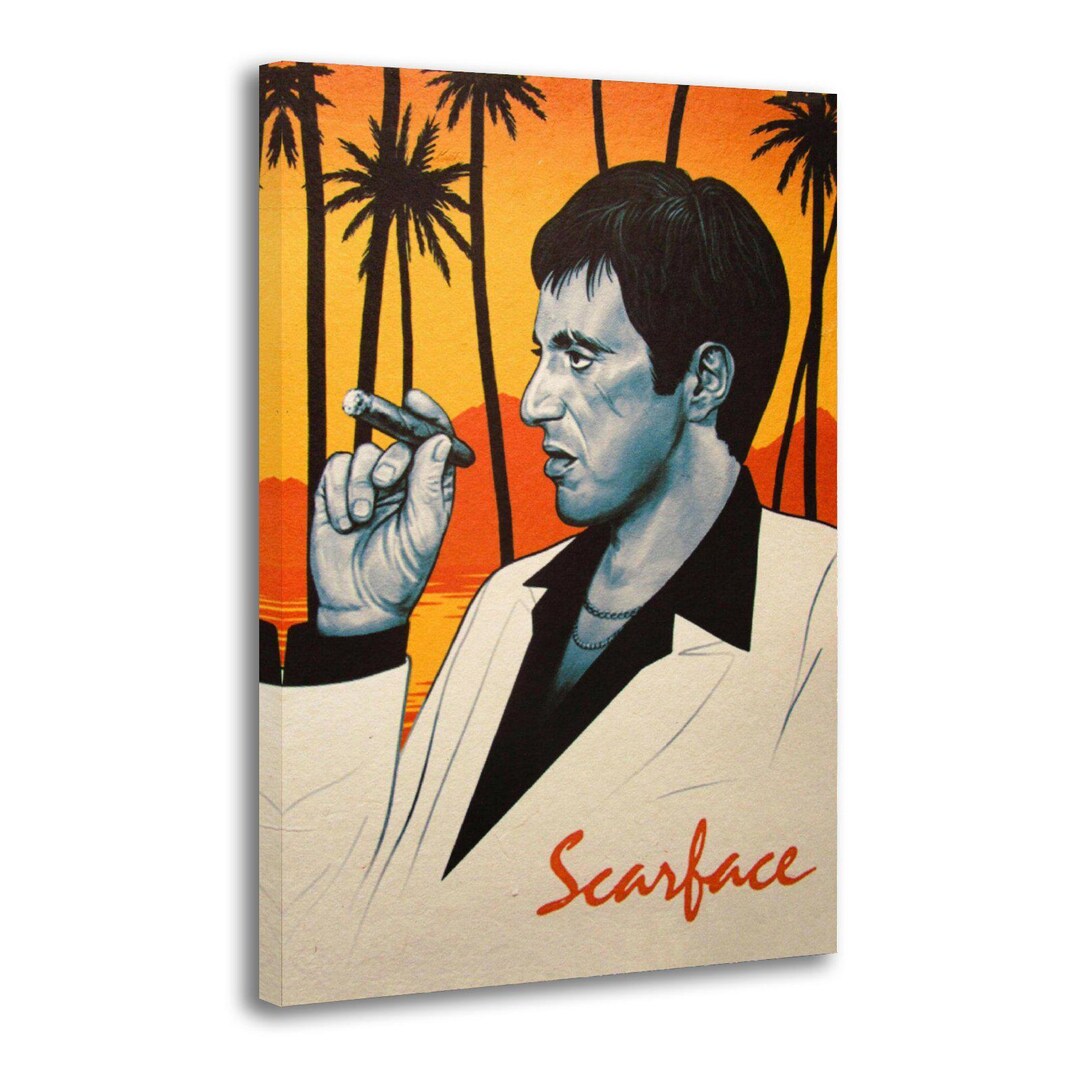 Scarface Tony Montana Al Pacino Scarface Movie Painting Canvas Gift ...
