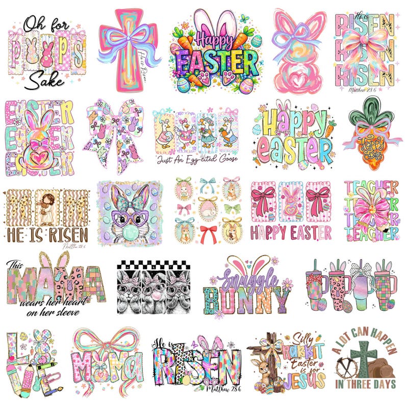 50+ Easter Mega Bundle Png, Easter Png Bundle, Christian Easter Png ...