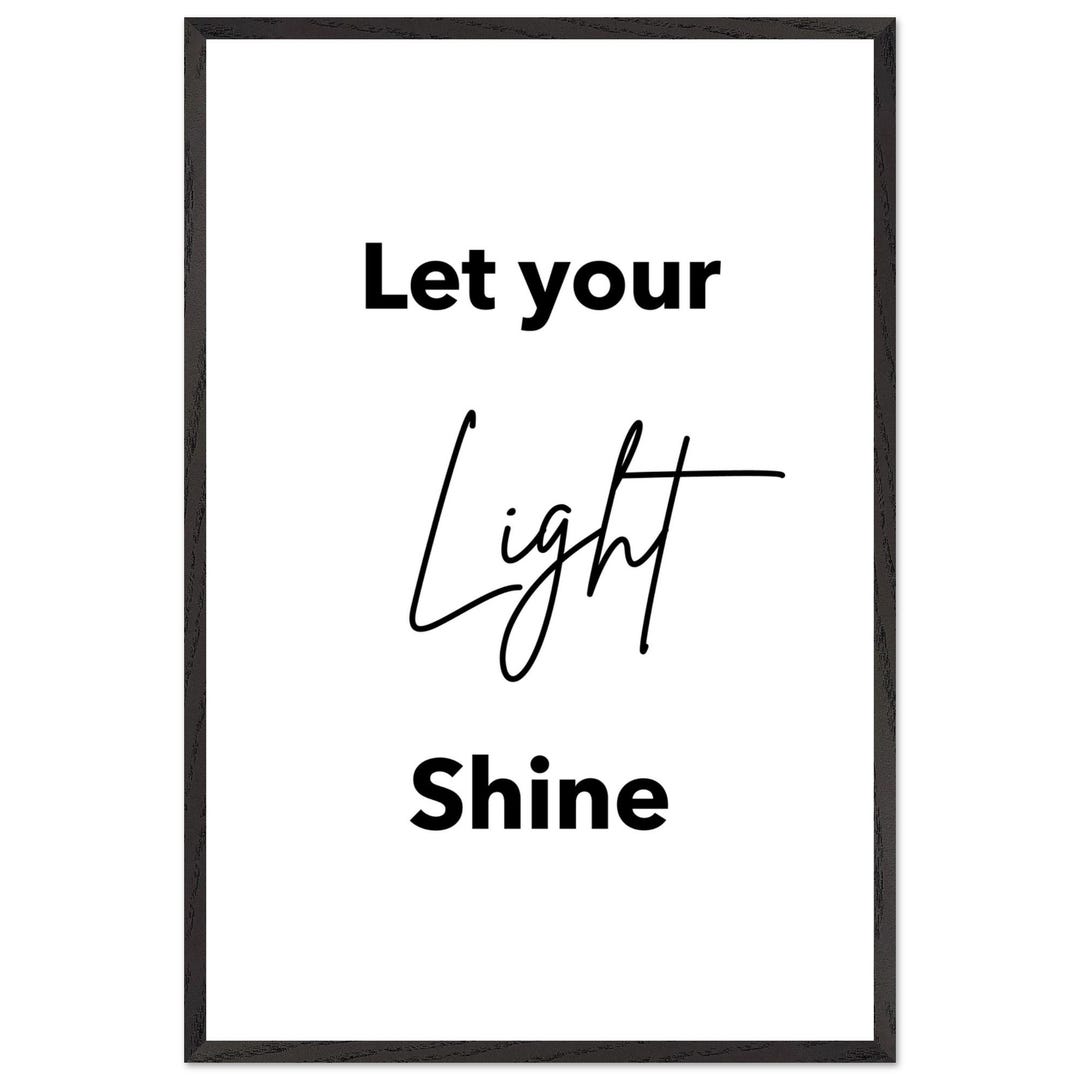 Let Your Light Shine Poster | Christian Wall Art | Bible Verse ...