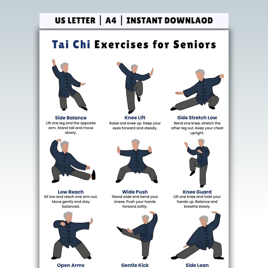 Tai Chi Exercises for Seniors, Senior Exercise Workouts, Senior ...