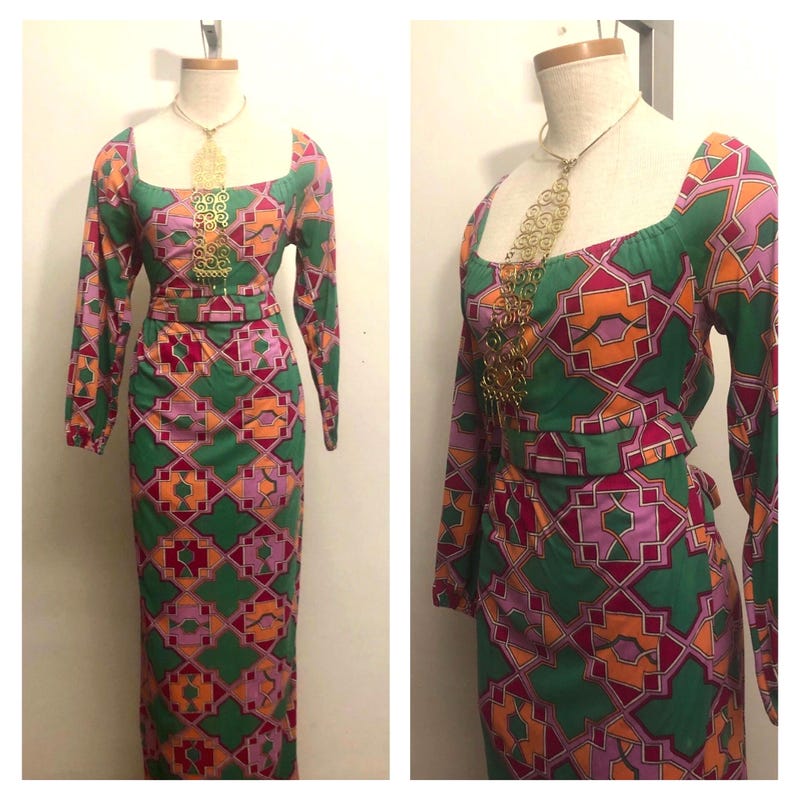 Pink Vintage 1970s Dress - Etsy