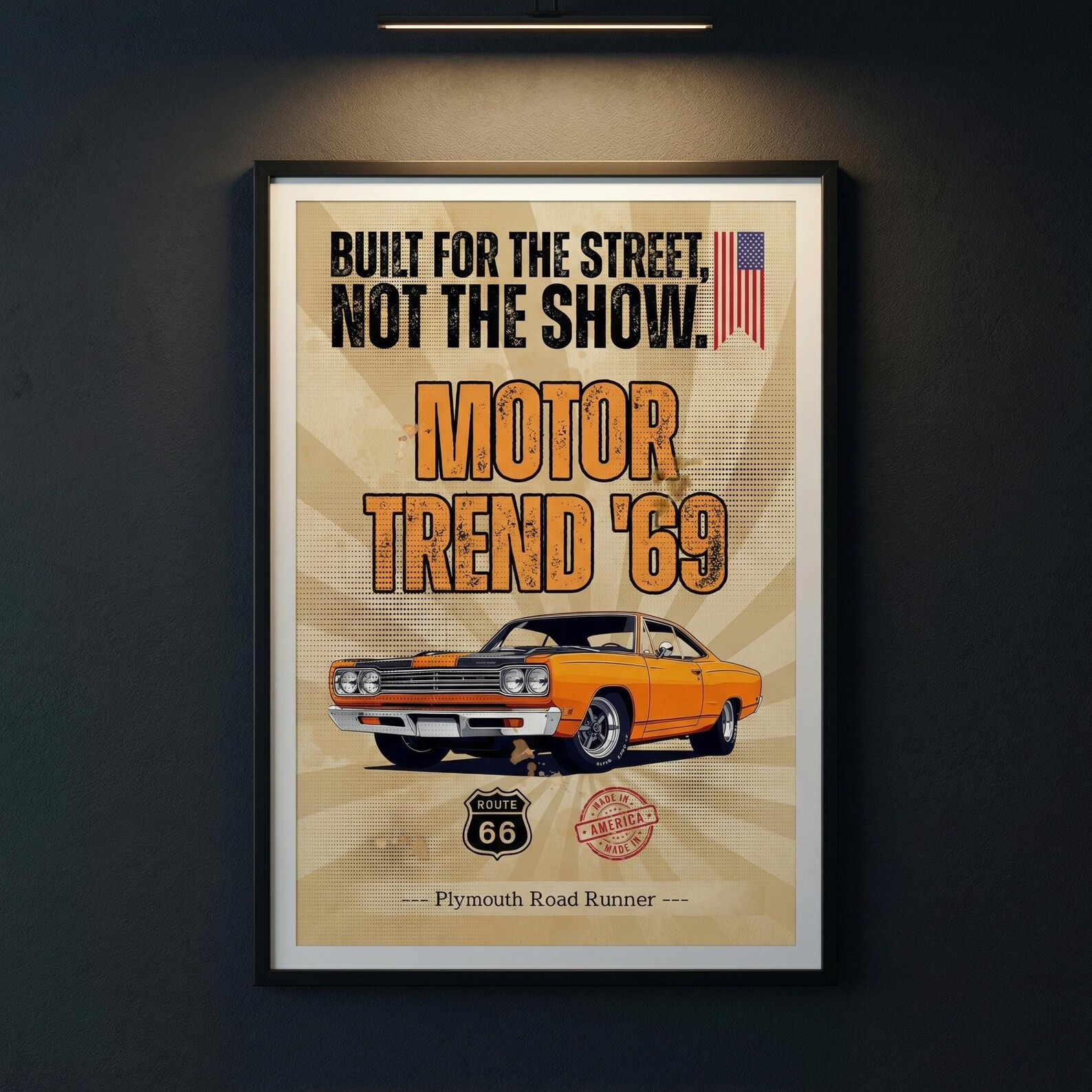 1969 Road Runner Poster | Unframed Print - Etsy