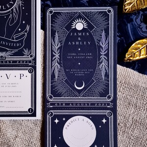 Unique Tarot Card Invitation Personalised Invitation RSVP - Etsy