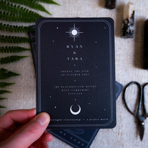 Unique Tarot Card Spread Invitation, Personalised Invitation 3 Set Card ...