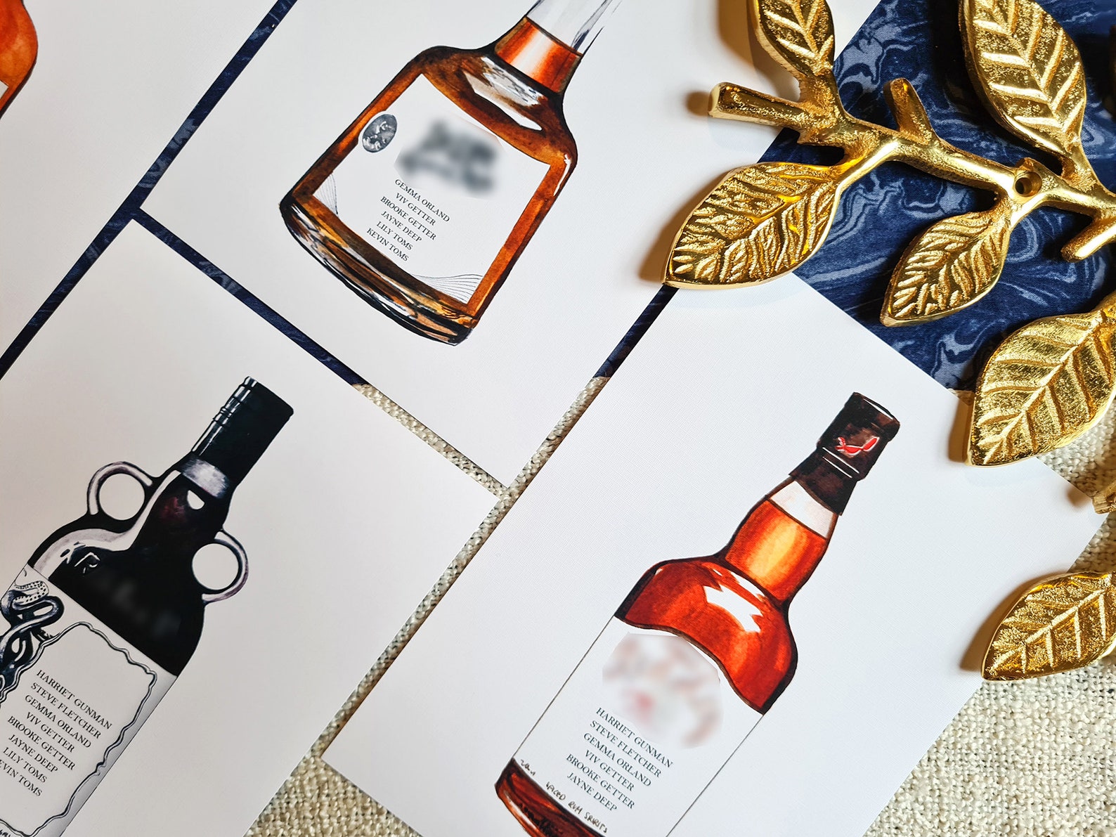 Rum Table Plan Rum Bottle Wedding Seating Table Prints - Etsy UK