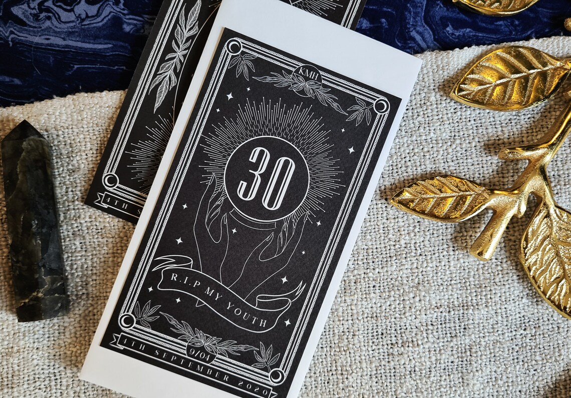 Unique Tarot Card Birthday Party Invitation Personalised Save - Etsy