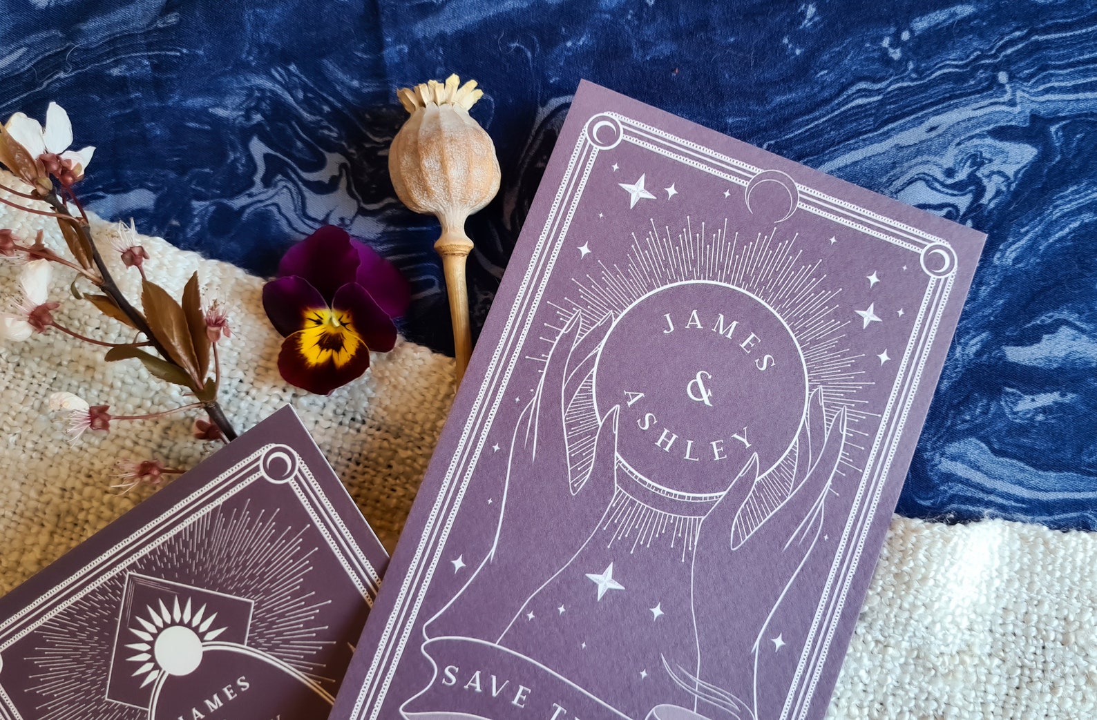 Unique Tarot Card Save the Date Personalised Save the Date | Etsy