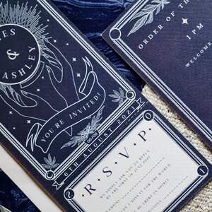 Unique Tarot Card Invitation, Personalised Invitation RSVP Card for ...