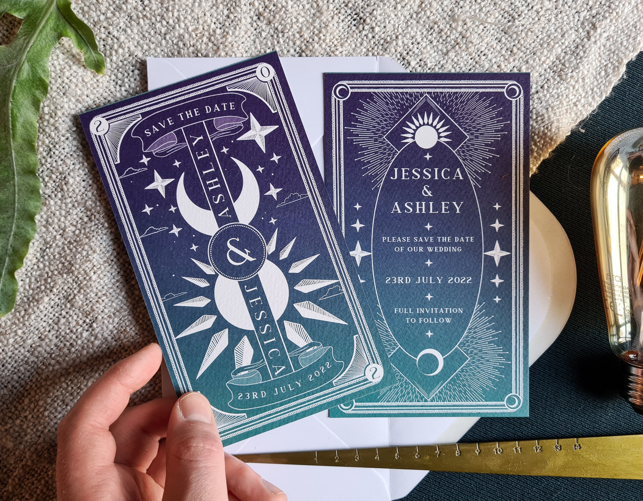 Tarot Card Save the Date Unique Save the Date Save the Date | Etsy