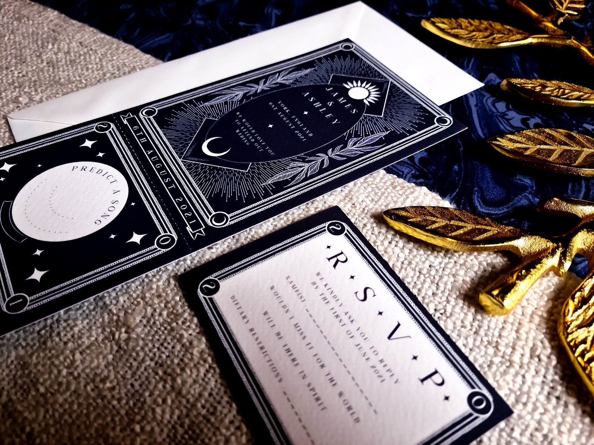 Unique Tarot Card Invitation Personalised Invitation RSVP - Etsy UK