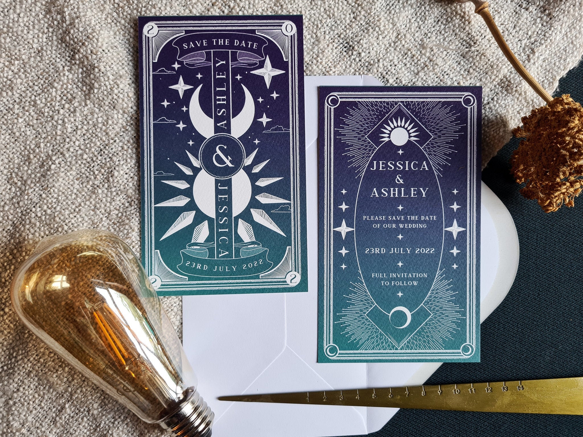 Tarot Card Save the Date Unique Save the Date Save the Date | Etsy