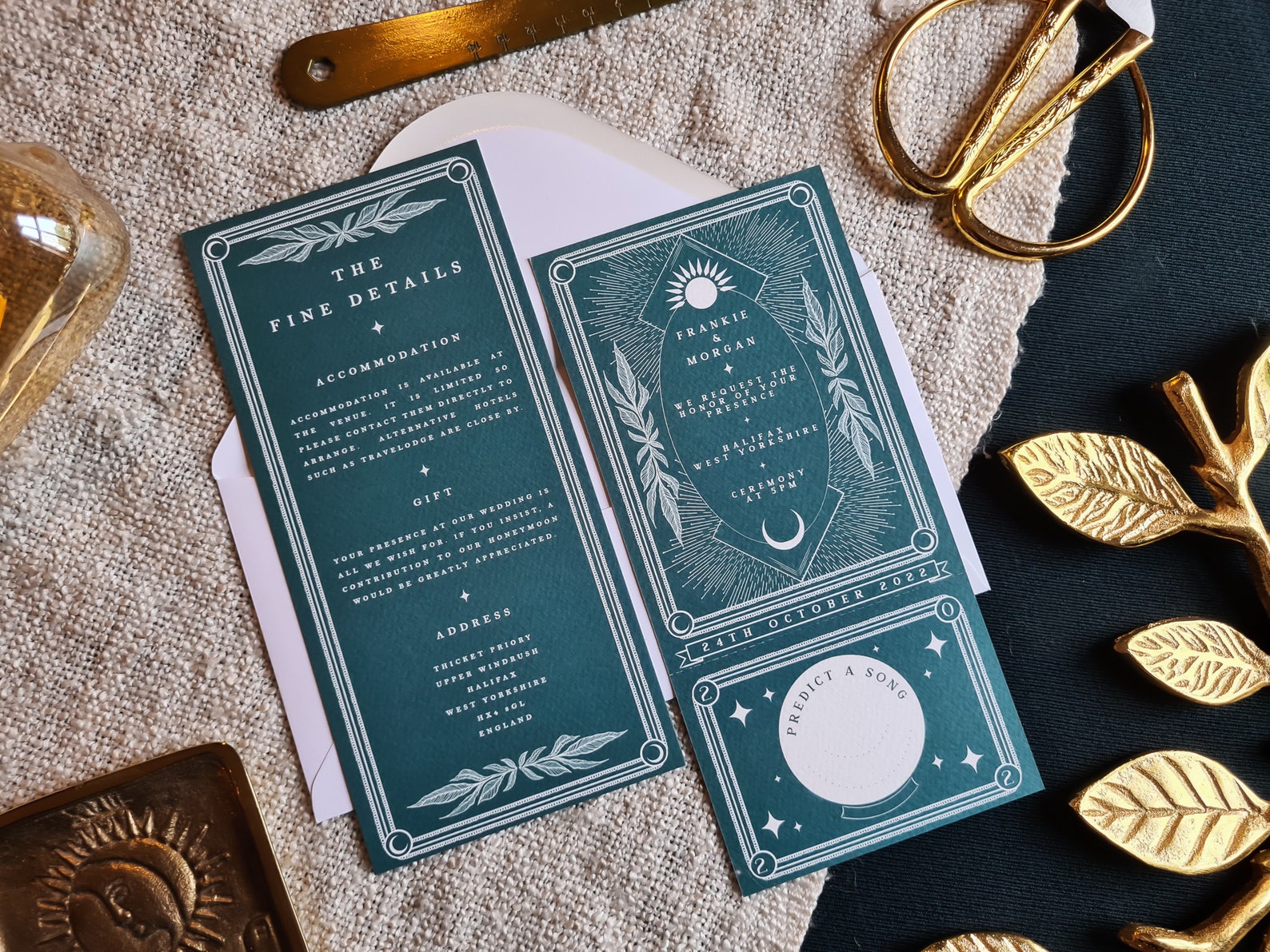 Unique 'THE LOVERS' Tarot Card Invitation - Etsy