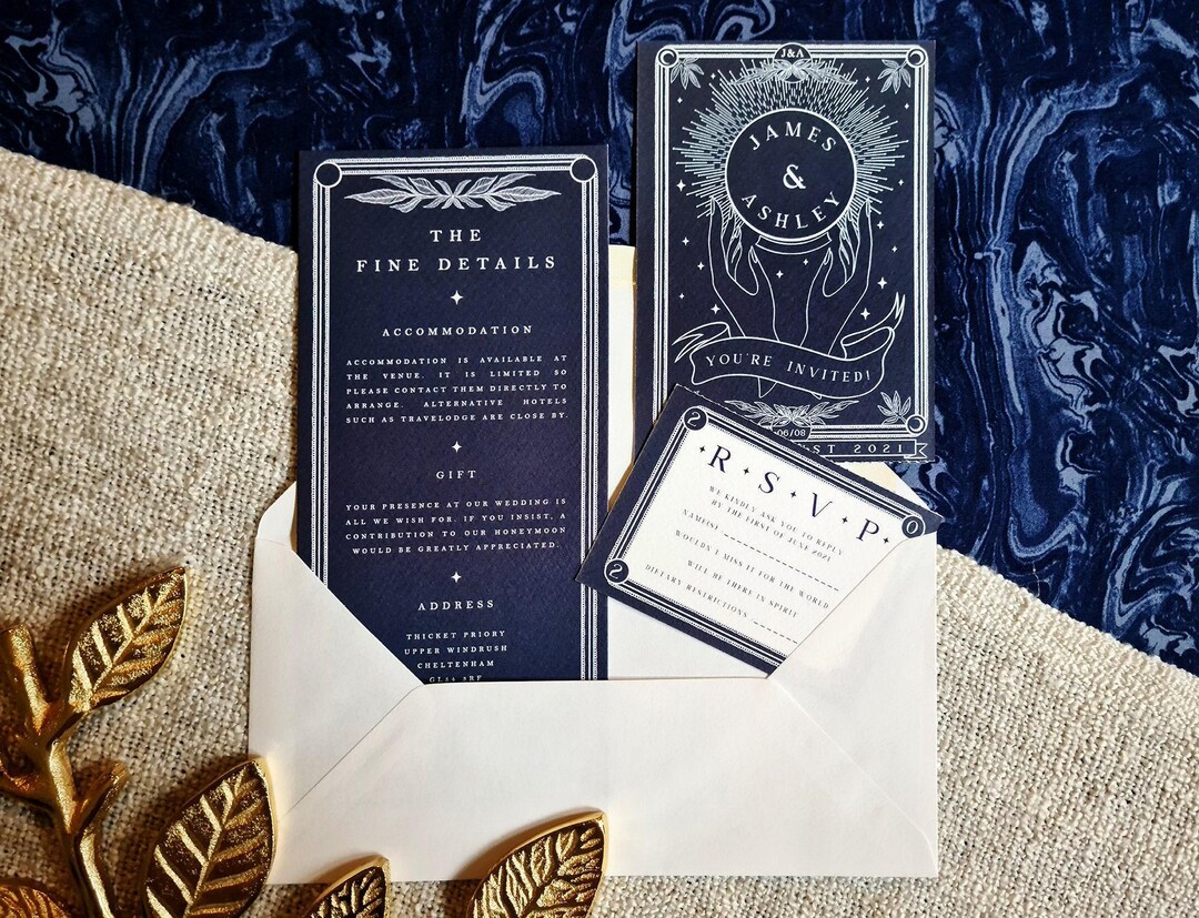 Unique Tarot Card Invitations, Personalised Crystal Ball Invitation ...