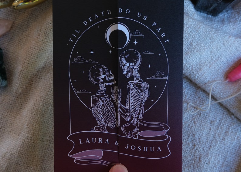 Unique Tarot Card Ouija Wedding Invitation 'til Death Do - Etsy