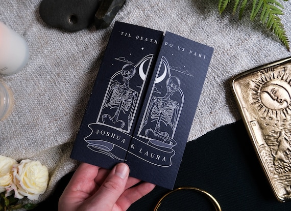 Unique Tarot Card Ouija Wedding Invitation 'til Death Do - Etsy