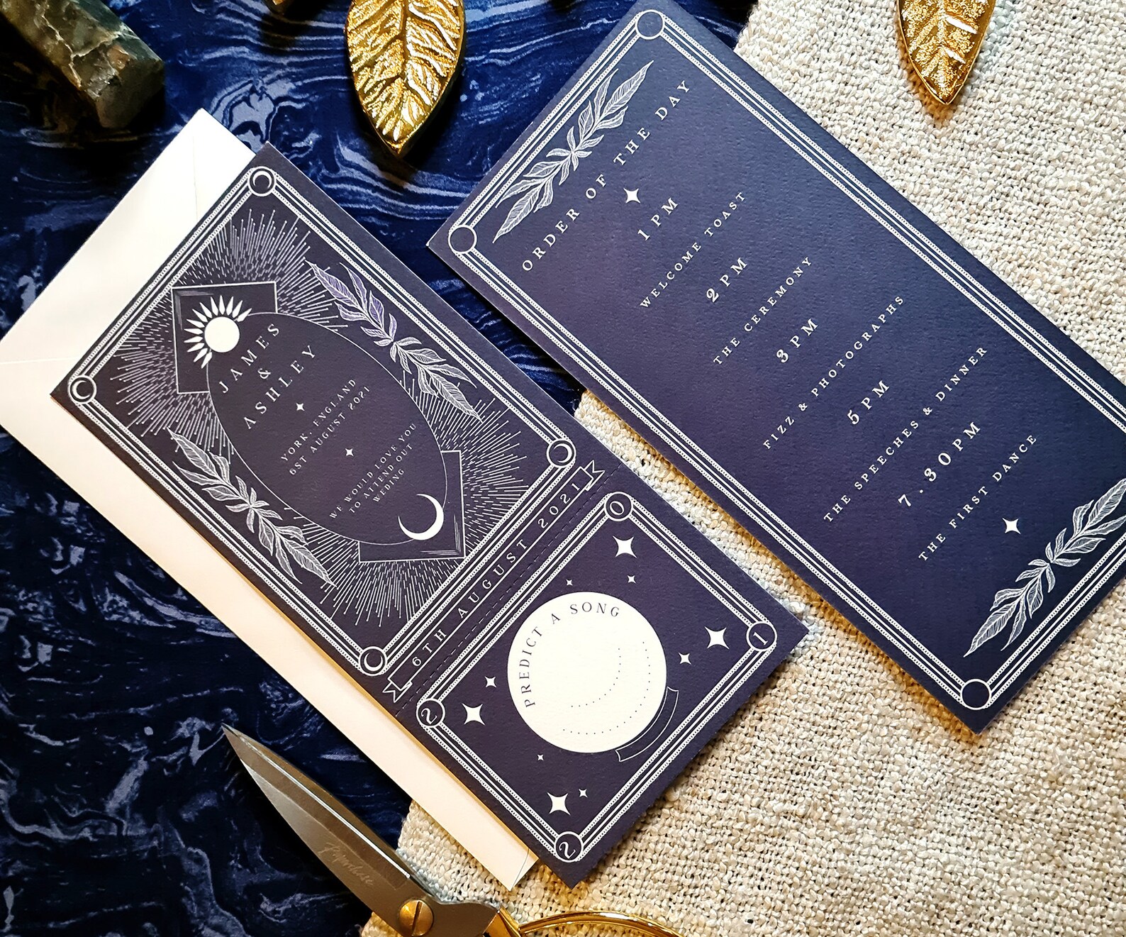Unique Tarot Card Invitation, Personalised Invitation RSVP Card for ...