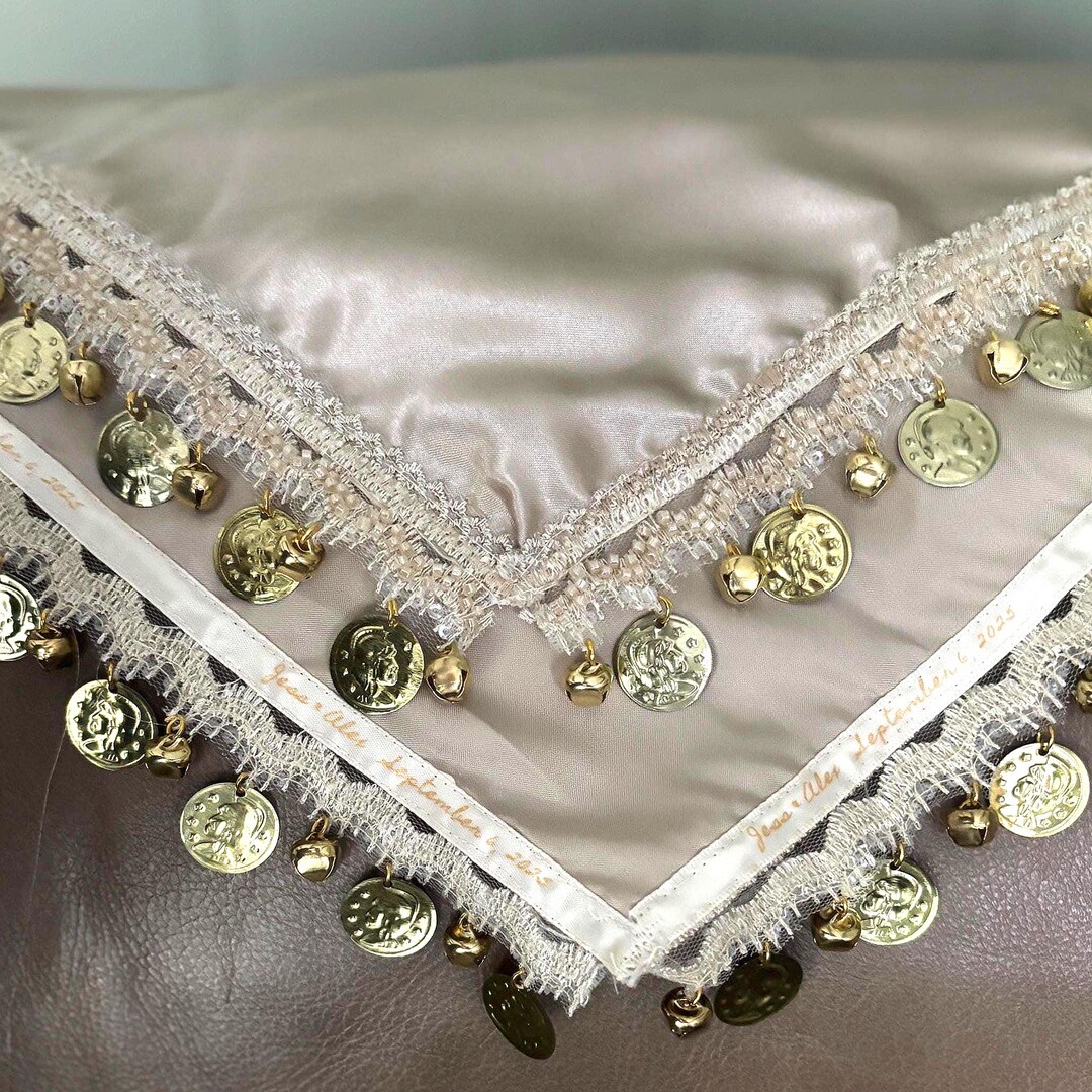 Modern Wedding Satin Dancing Handkerchief, Scarf, Yalekhta - Etsy