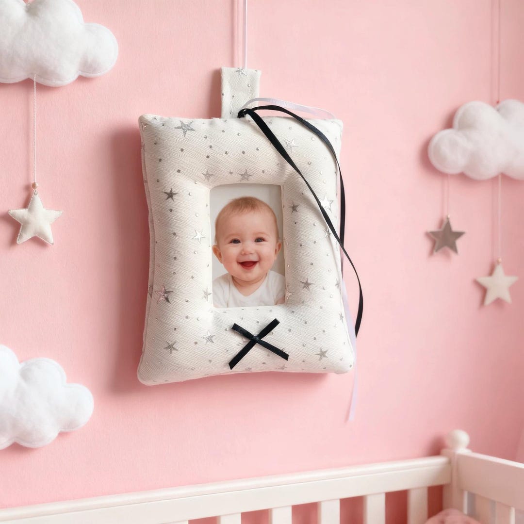 Personalized Handmade Fabric Photo Frames / Custom Nursery Decor ...