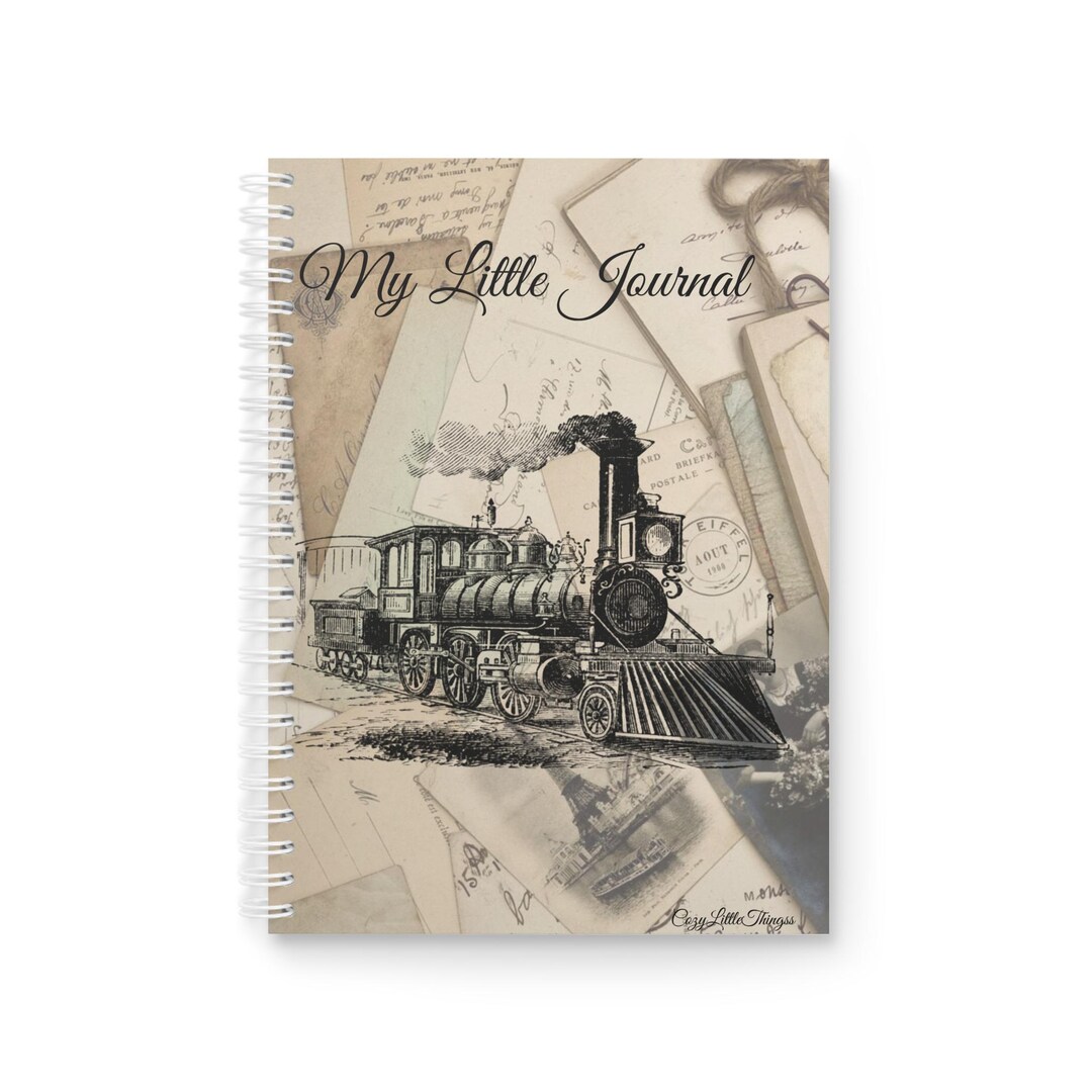 Vintage Steam Locomotive Notebook | Retro Letters Journal - Etsy