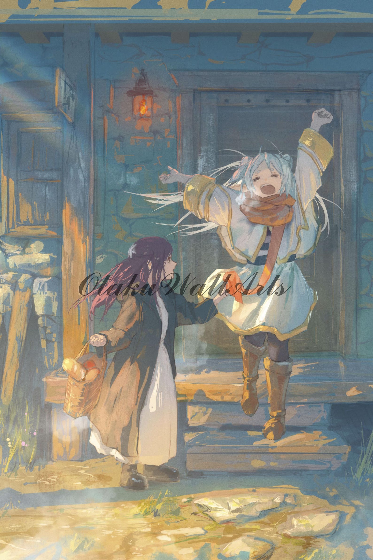 Anime Frieren 12"x18" Vertical Poster Prints, FREE Keychain, Japanese ...