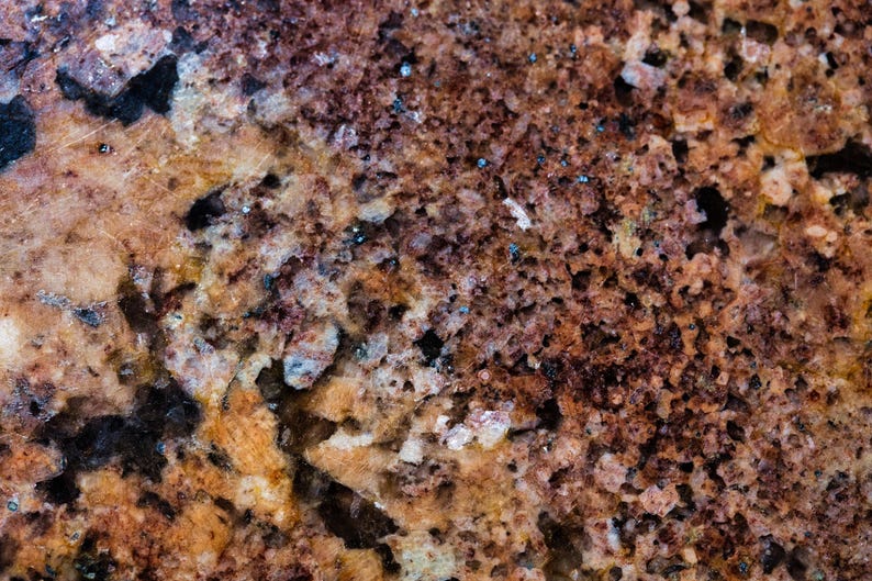 Warm Brown Granite Texture Digital Paper | Rusty Red Stone Background ...