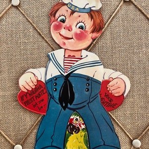 If Y' Wanna, 'first Mate' ... Large Mechanical Sailor Valentine With ...