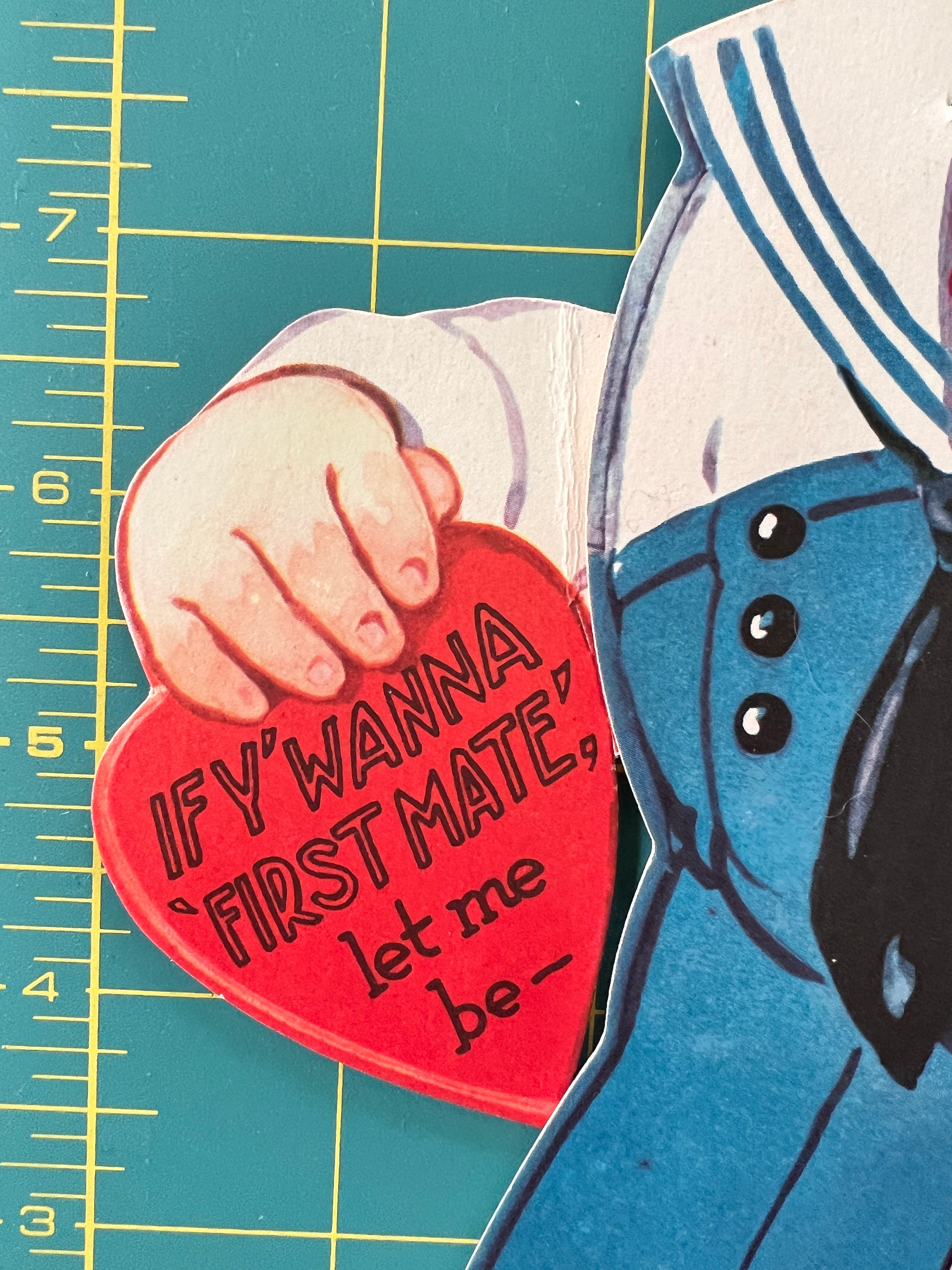 If Y' Wanna, 'first Mate' ... Large Mechanical Sailor Valentine With ...