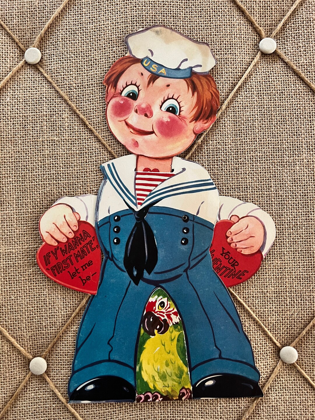 If Y' Wanna, 'first Mate' ... Large Mechanical Sailor Valentine With ...