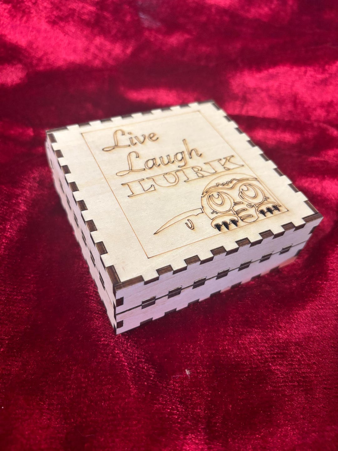 Live Laugh Lurk Dice Box | DND & RPG Gift | Dice Accessory | Goblincore ...