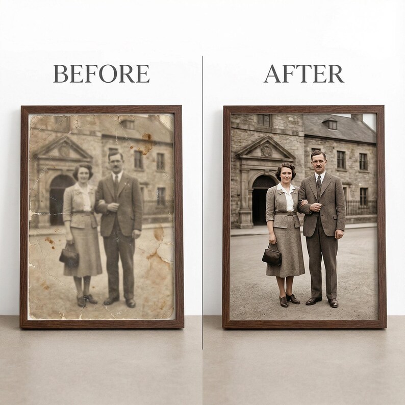 Old Photo Restoration Service – Restore Damaged Family Photos ...