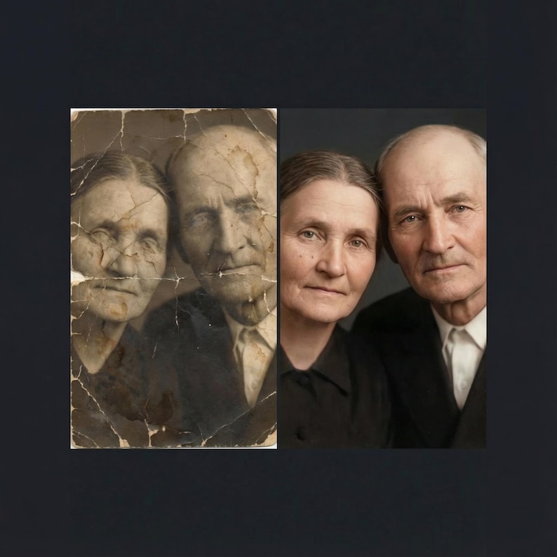 Old Photo Restoration Service – Restore Damaged Family Photos ...
