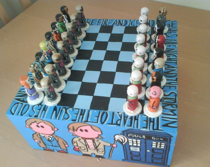 Doctor Who Peg People Chess Set - Etsy
