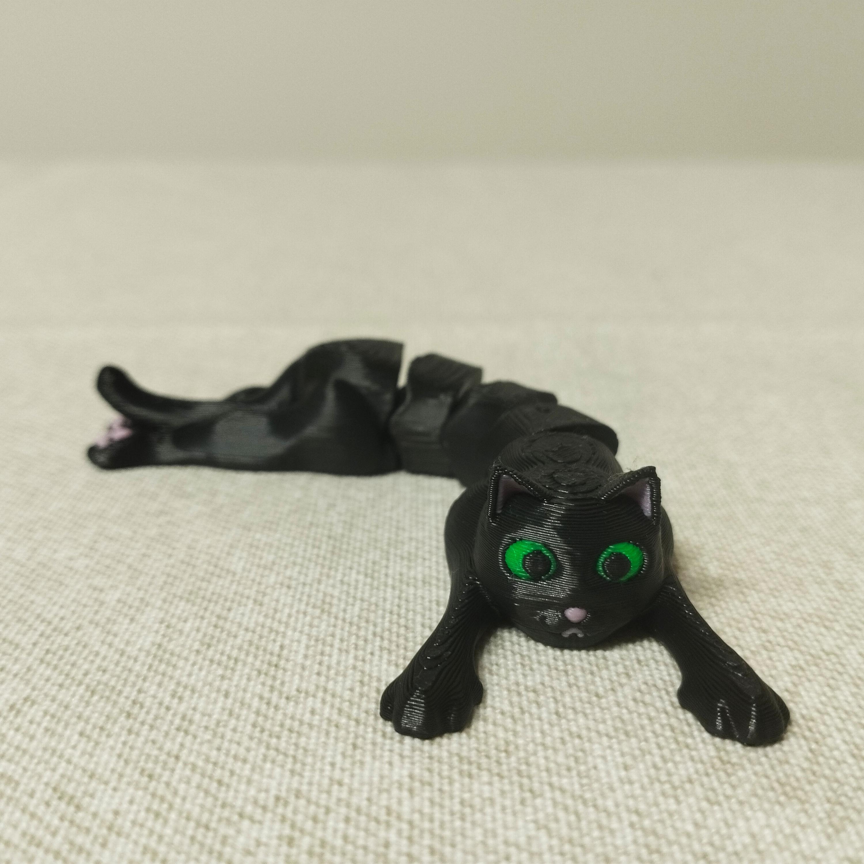 3Dプリント Longcat 関節式フィジェットトイ ストレッチキャットデスク ペット フレキシキャット - Etsy 日本