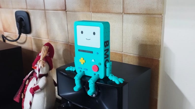 Articulated BMO Buddy - Flexi Desktop Game Boy Figurine - Kawaii Retro ...