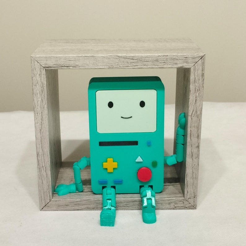Articulated BMO Buddy - Flexi Desktop Game Boy Figurine - Kawaii Retro ...