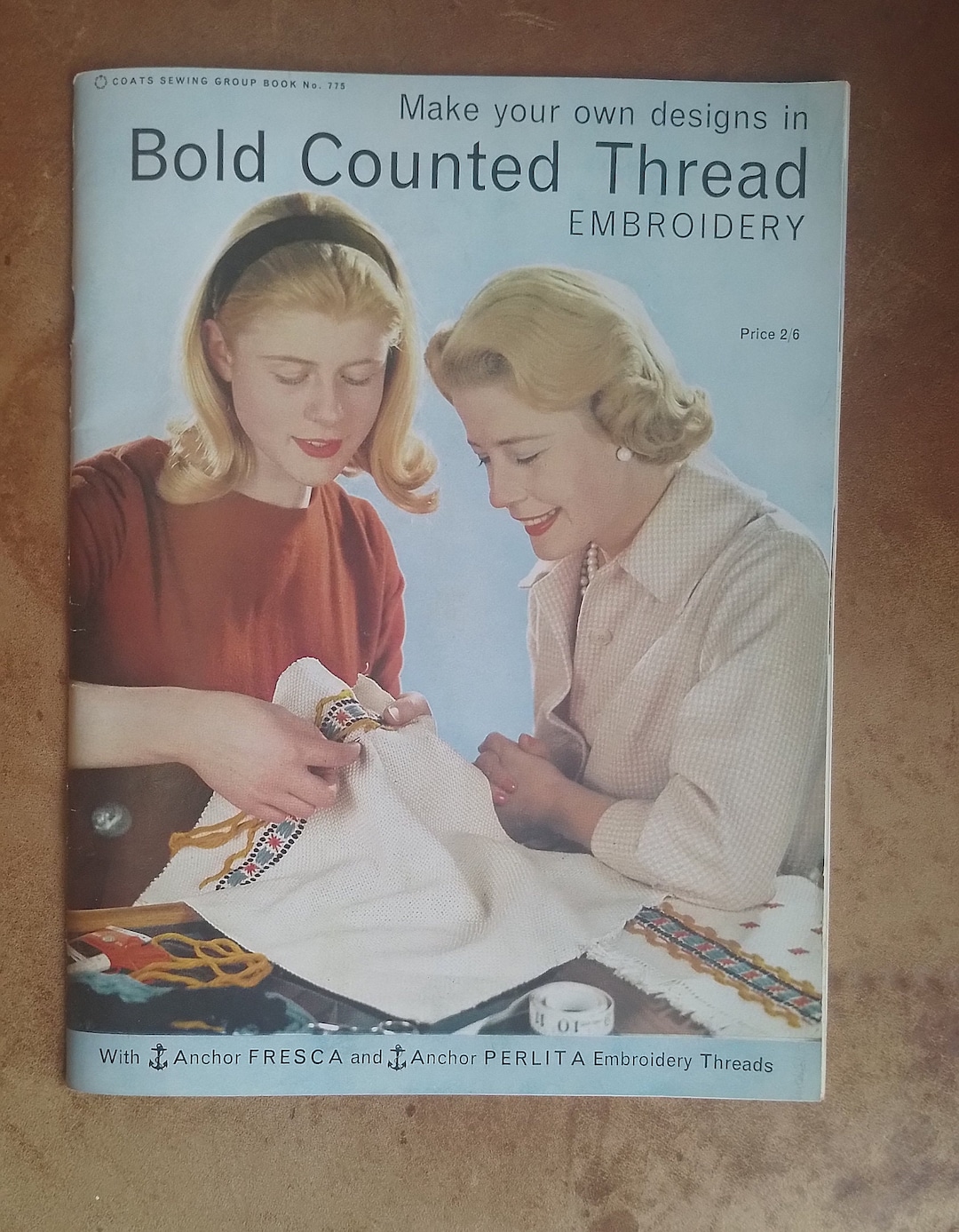 VINTAGE 1960s Embroidery Booklet Anchor Threads Coats Clarks - Etsy
