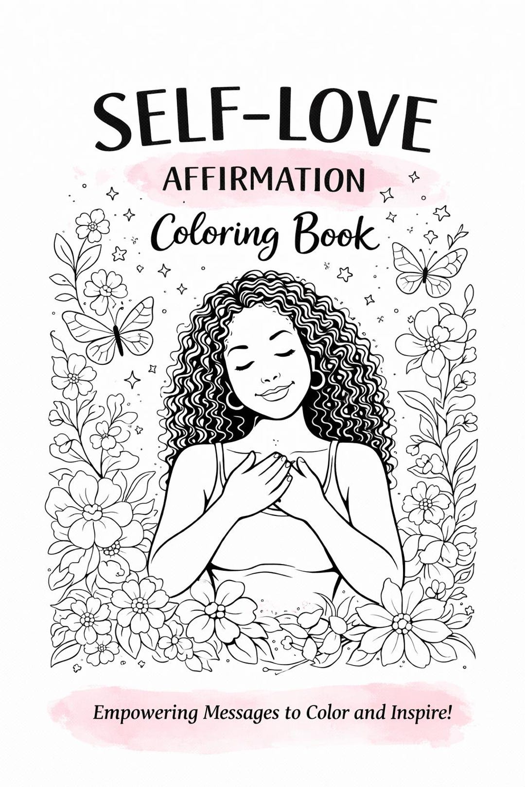 Self-love Affirmation Coloring Book | Women's Therapy, Positive Mindset ...