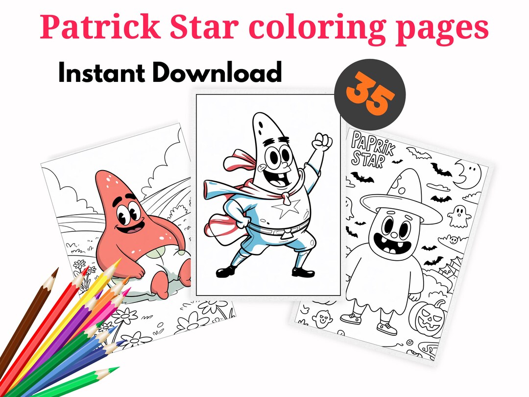35 Patrick Coloring Pages Printable, Patrick Star & Spongebob Friends ...