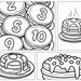 Pancake Coloring Pages for Kids | Breakfast Activity Sheets (digital ...